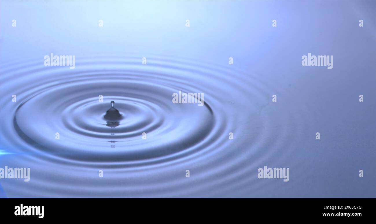 Blue water drops montage hi-res stock photography and images - Alamy