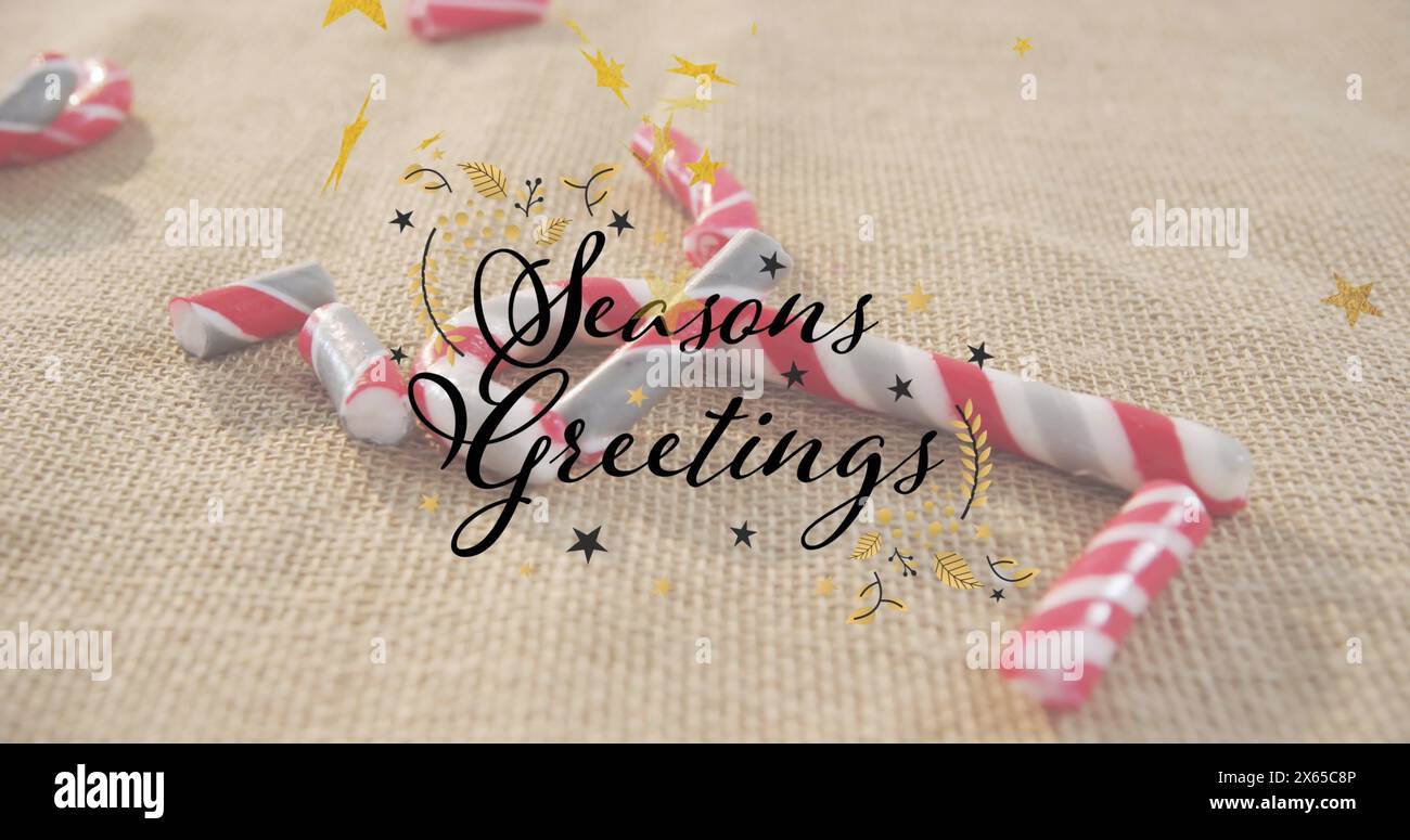 Animation seasons greetings text stars hi-res stock photography and ...