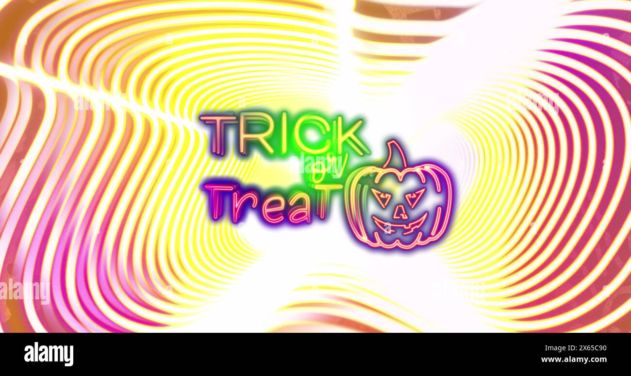 Animation halloween greetings text over hi-res stock photography and ...