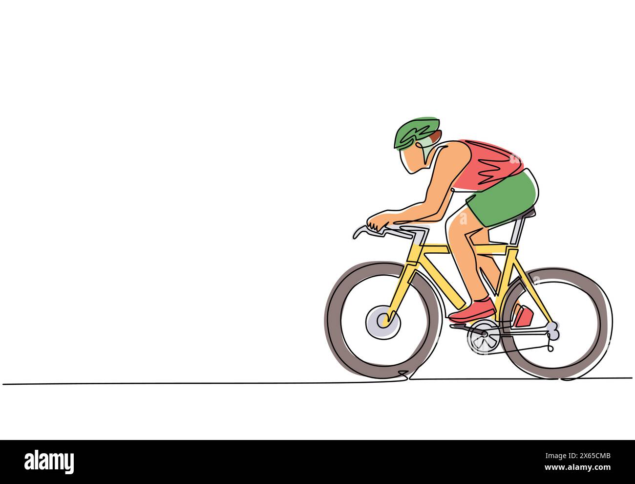 Racing cyclist speed concept Stock Vector Images - Alamy