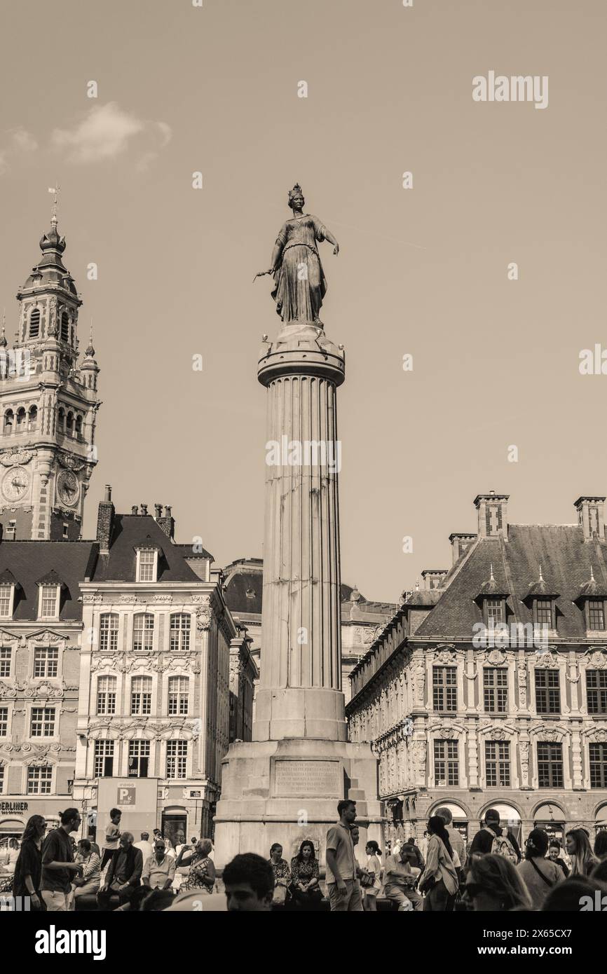 Hotel de ville de lille noir et blanc hi-res stock photography and ...