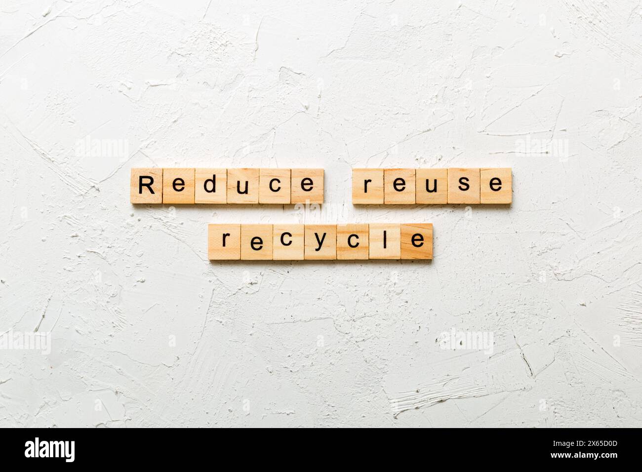 reduce, reuse and recycle word written on wood block. reduce, reuse and ...
