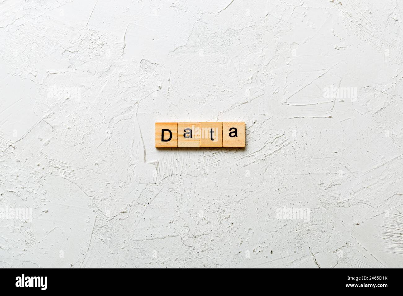 data word written on wood block. data text on table, concept Stock ...