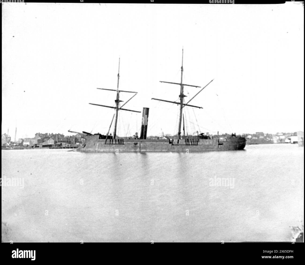 Washington, D.C. Ex-Confederate iron-clad ram Stonewall at anchor; U.S ...
