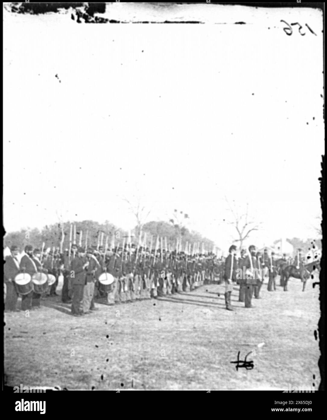 Beaufort, S.C. 50th Pennsylvania Infantry in parade formation, Civil ...