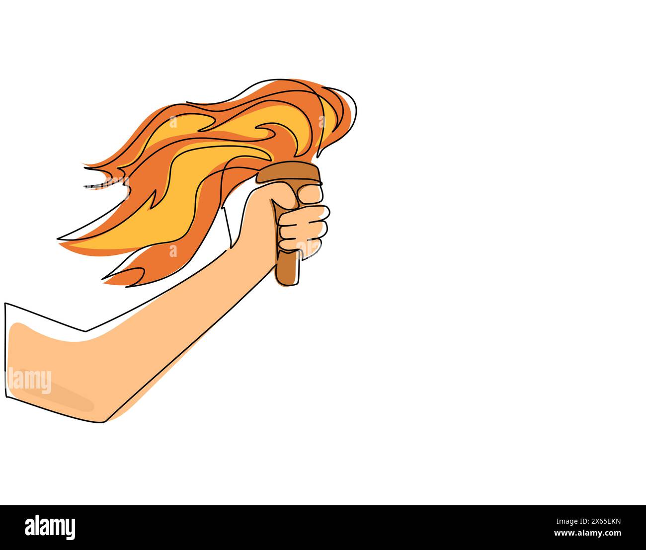 Flat hand drawn confident Cut Out Stock Images & Pictures - Alamy