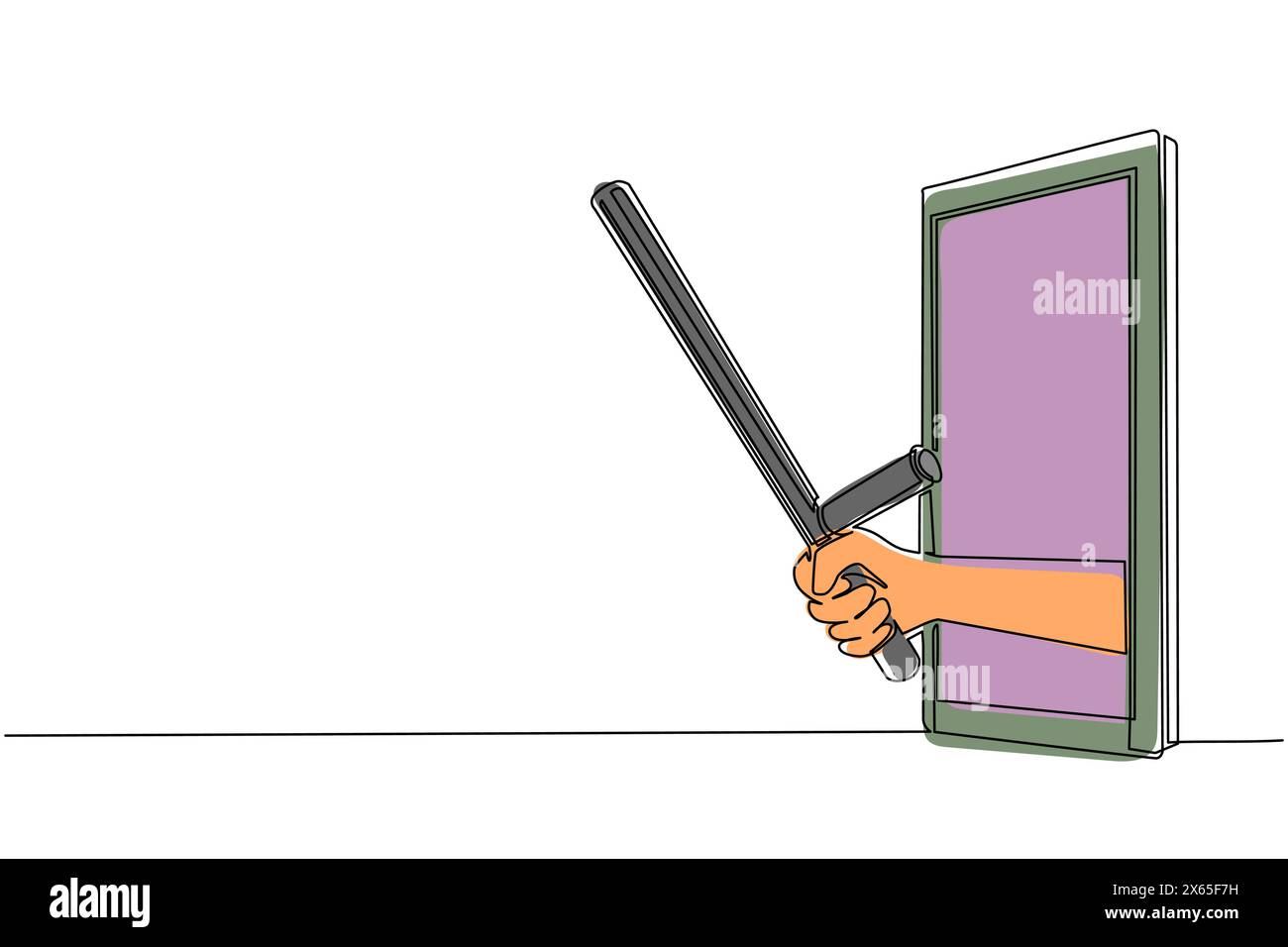 Police baton drawing hi-res stock photography and images - Alamy