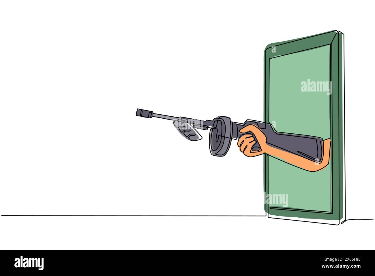 Submachine gun vector vectors hi-res stock photography and images - Alamy