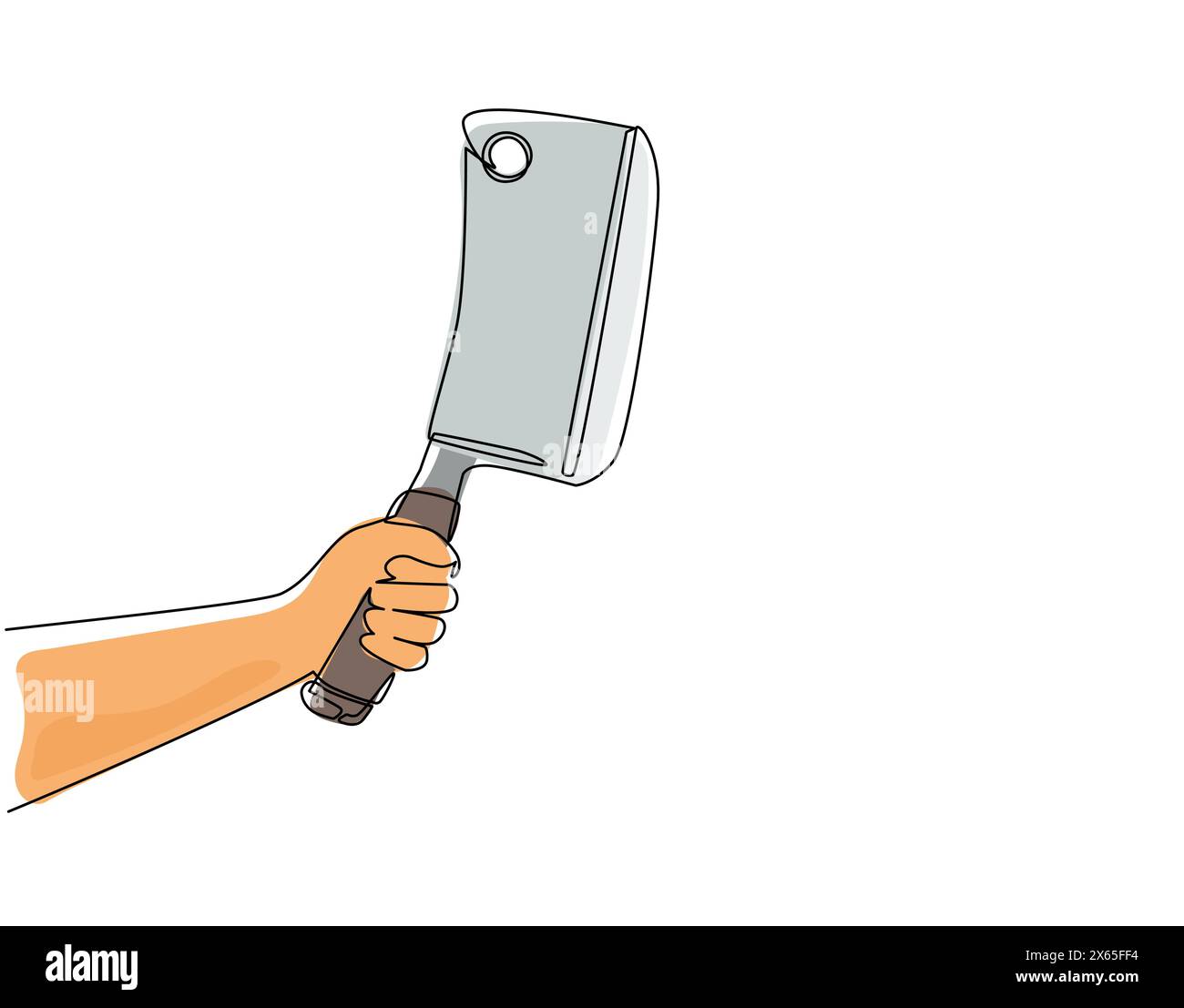 Line drawing sharp kitchen Cut Out Stock Images & Pictures - Alamy