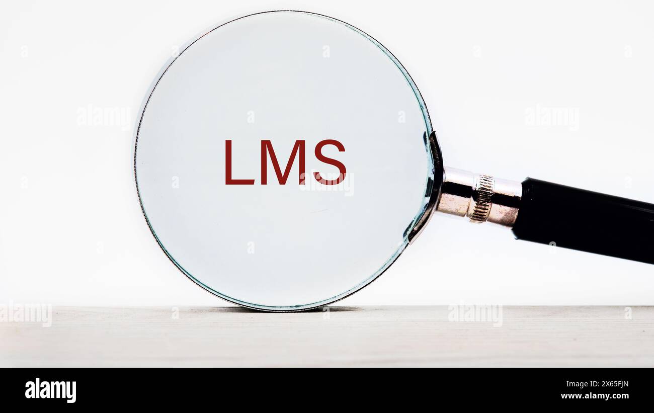 Word cloud concept. LMS - Learning Management System acronym text ...
