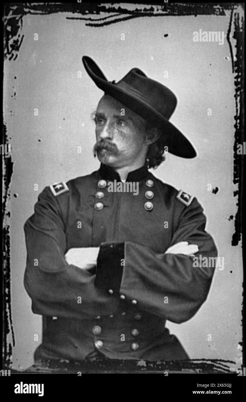 Portrait of Maj. Gen. (as of Apr. 15, 1865) George A. Custer, officer ...