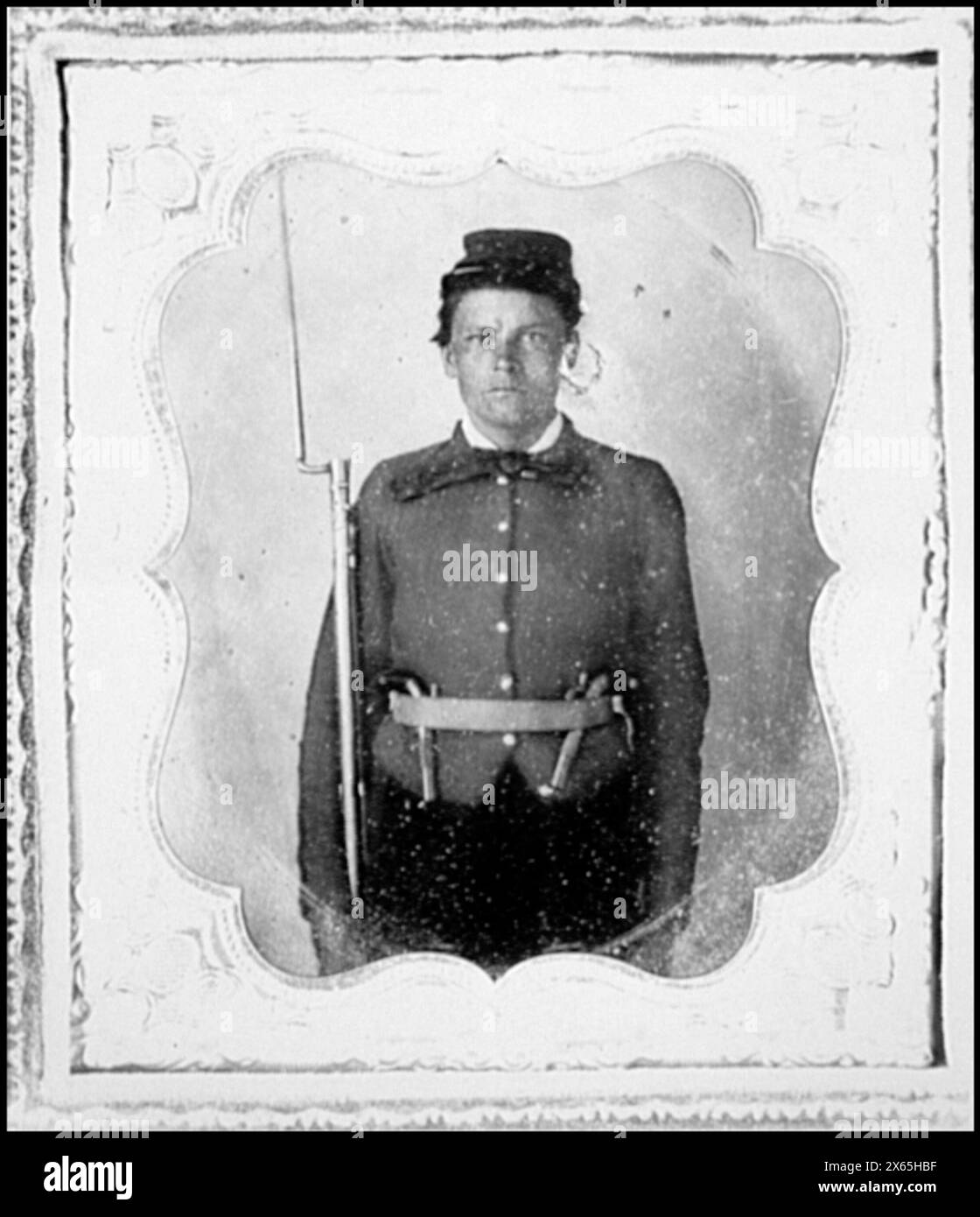 Portrait of Pvt. William S. Askew, Company A, (Newman Guards) 1st ...