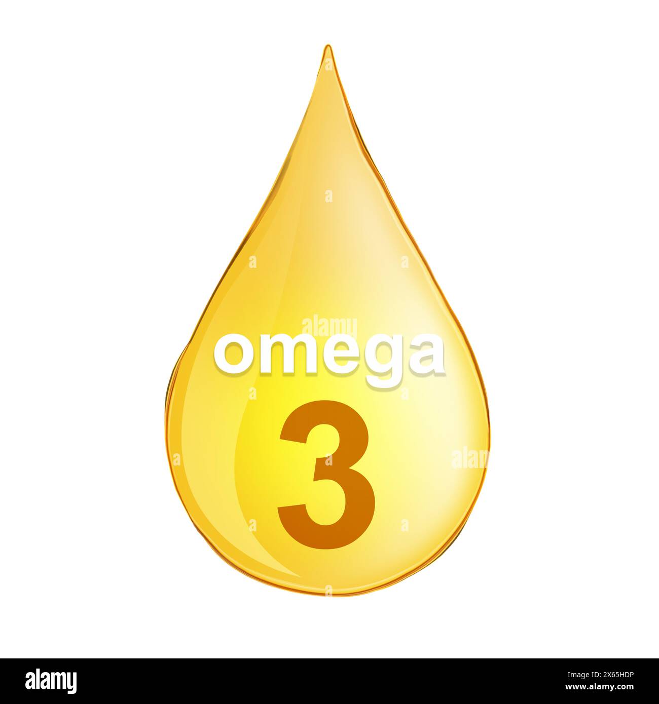 Golden Omega 3 oil drop isolated on white Stock Photo - Alamy