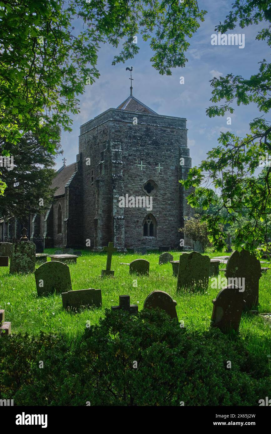 St Faith's Church, Dorstone, Golden Valley, Herefordshire Stock Photo ...