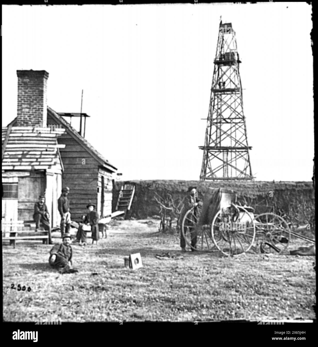 Bermuda Hundred, Va. Photographer at Butler's signal tower, Civil War ...