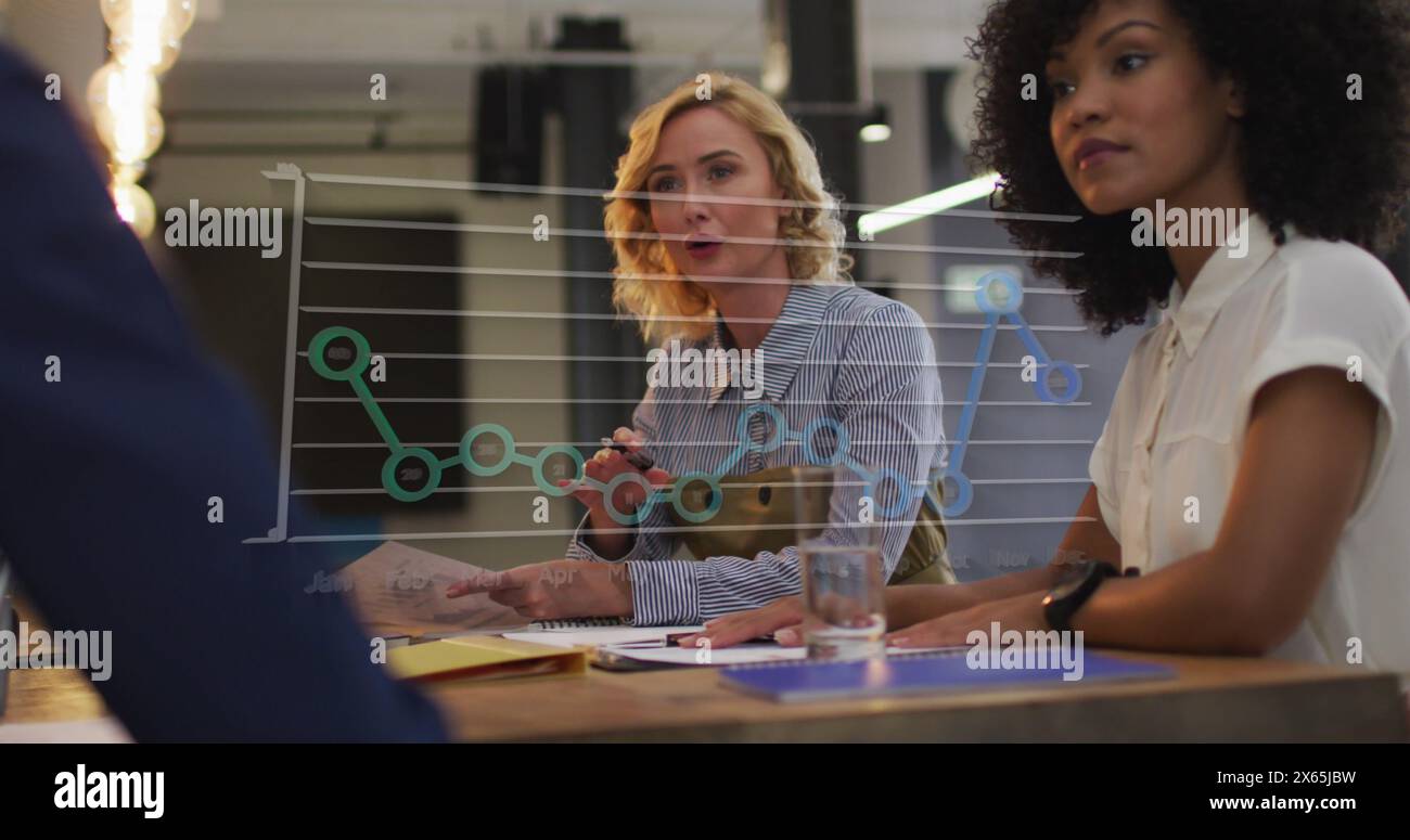 Diverse friends discussing business strategies, white background Stock ...