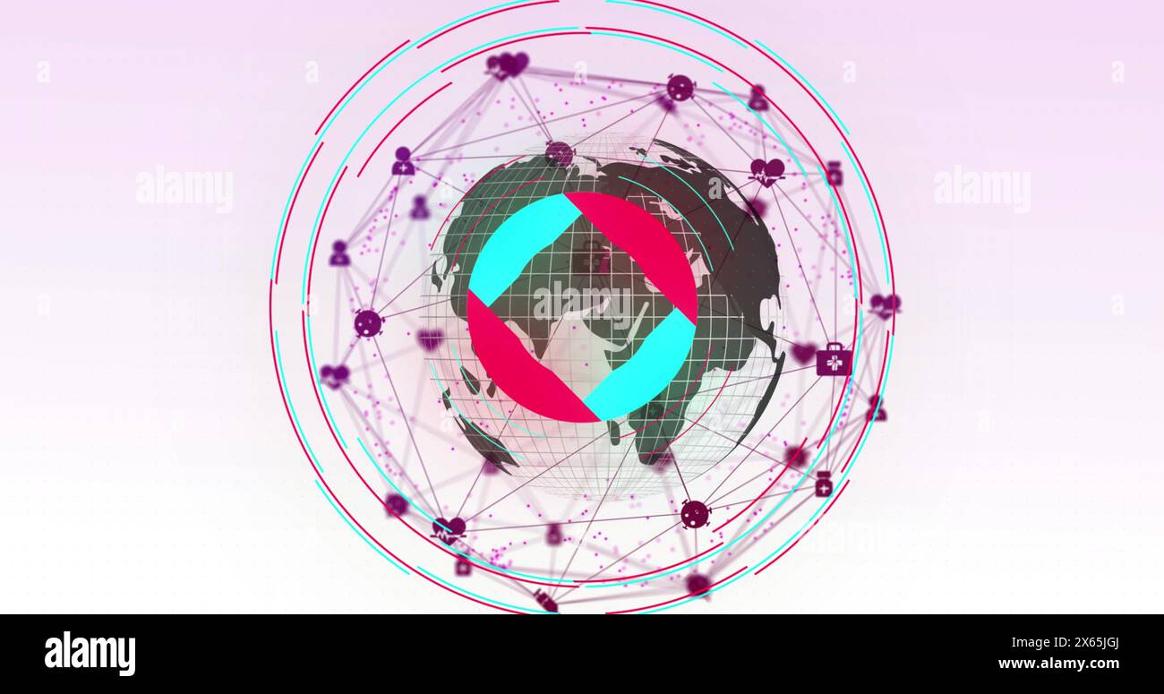 Animated internet globe spinning digital hi-res stock photography and images - Alamy