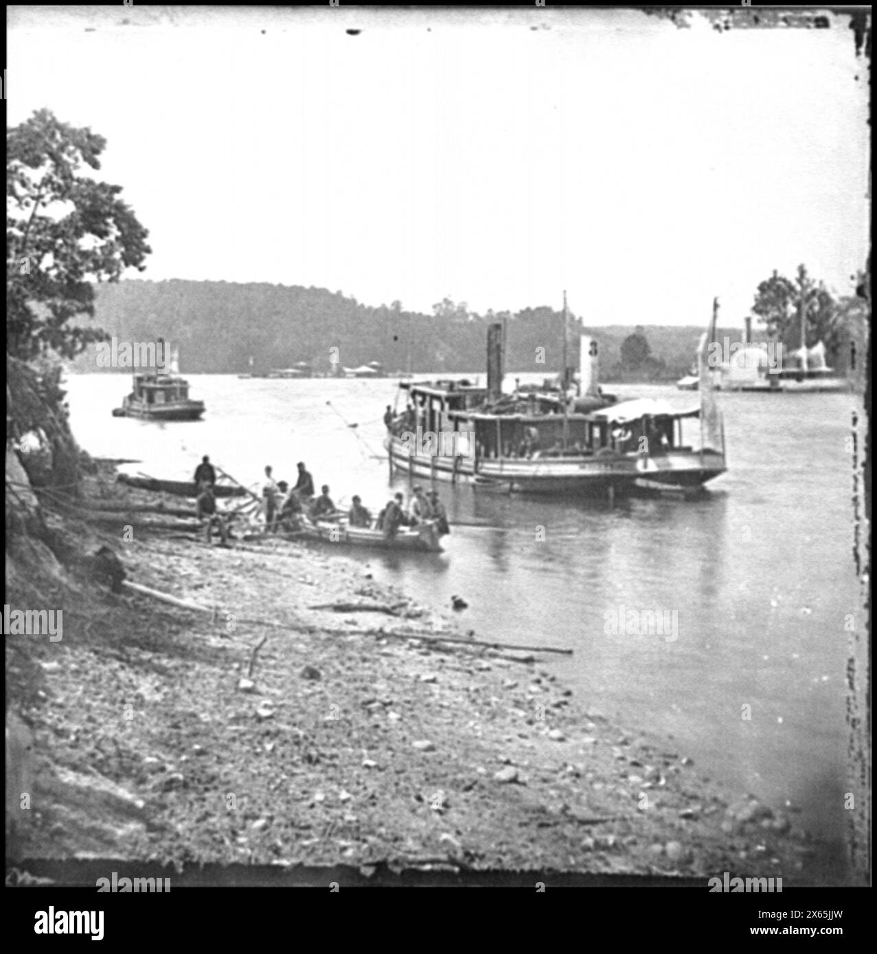 Deep Bottom, Va., vicinity. Transport Linda of Philadelphia and a ...