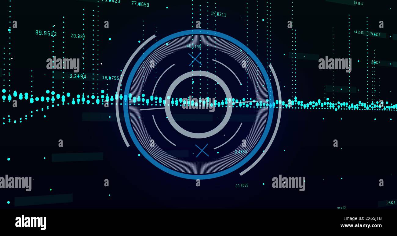 Image of scan scope over dark background Stock Photo - Alamy