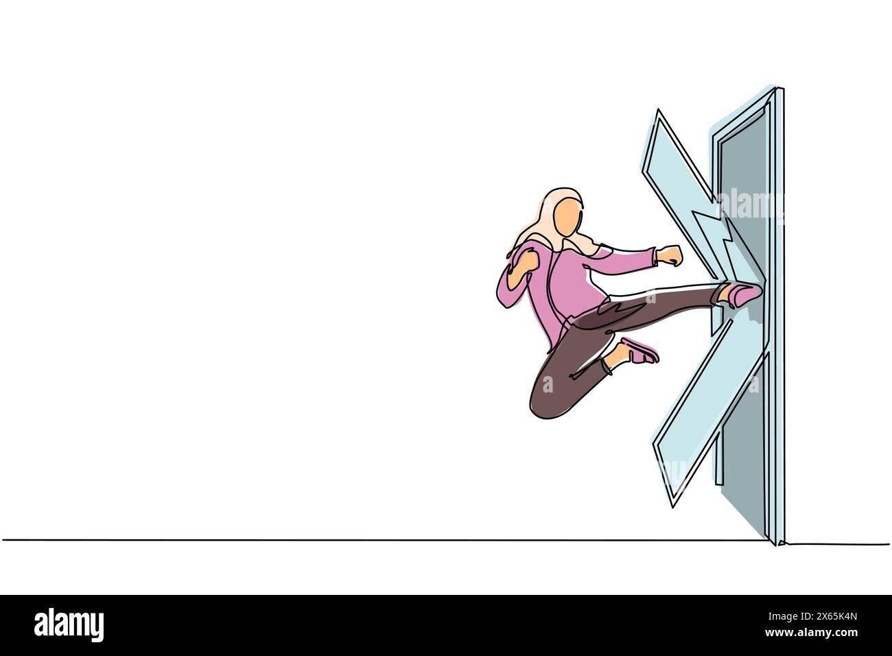 Locked door woman Stock Vector Images - Alamy