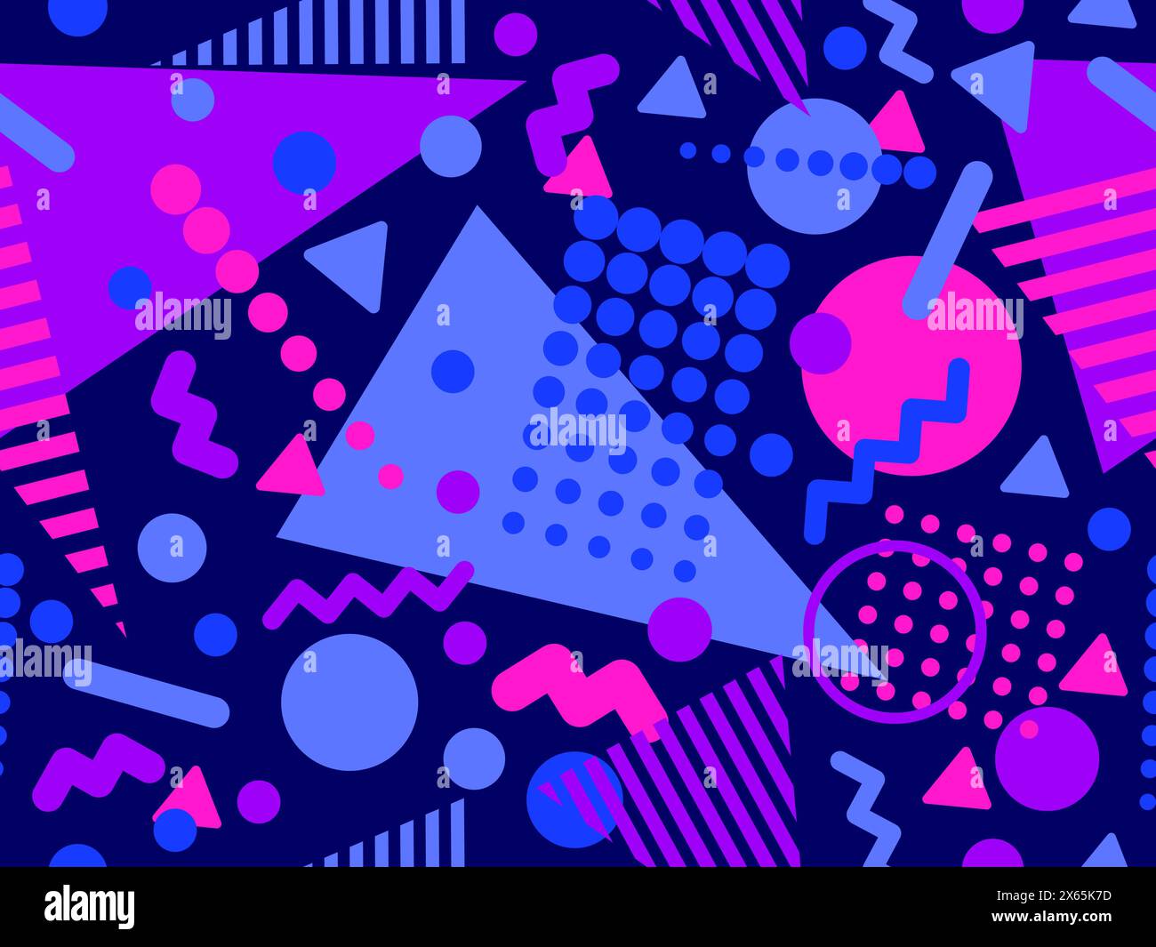 Zigzag pattern 80s retro colors hi-res stock photography and images - Alamy