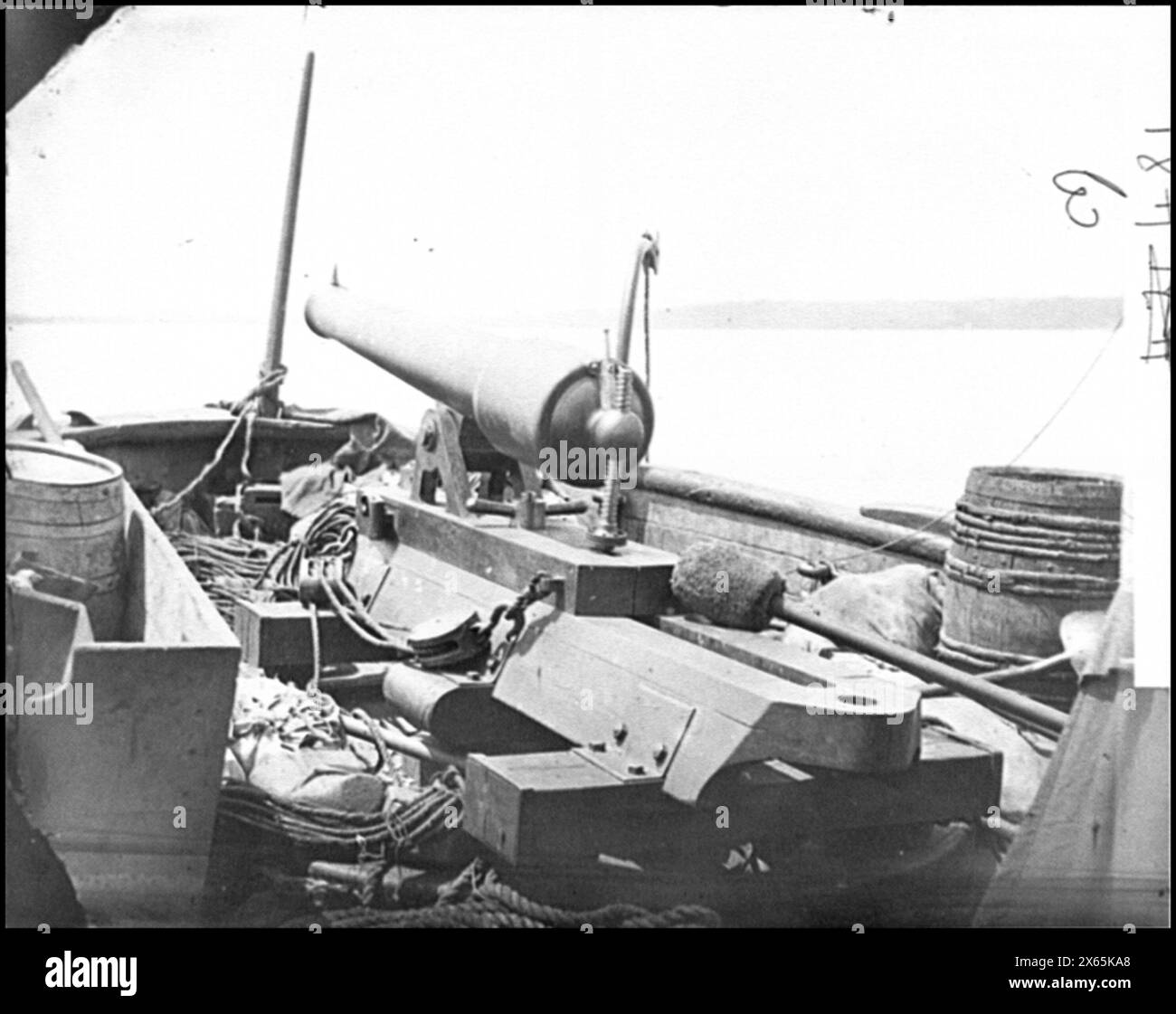 James River, Va. Bow of Confederate gunboat Teaser, Lt. Hunter Davidson ...