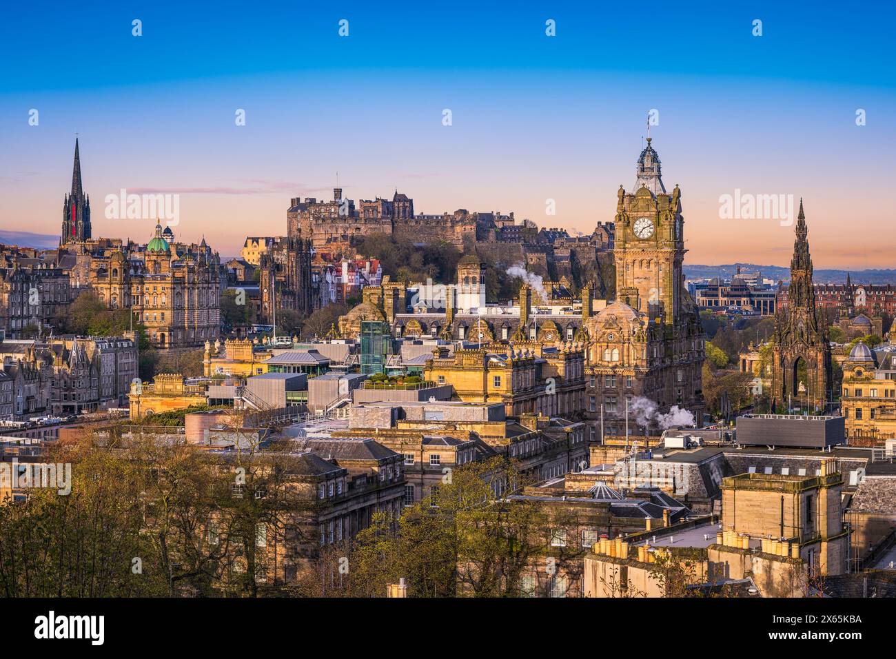 Beautiful view of the city of Edinburgh, Scotland Stock Photo - Alamy