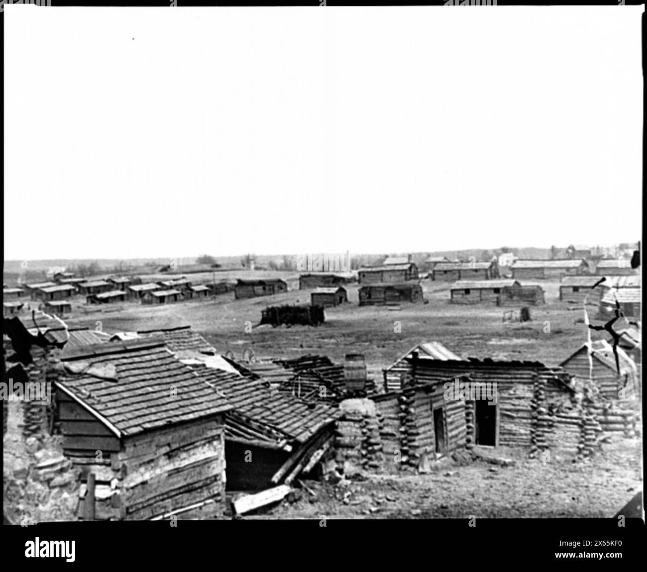 Centreville, Va. Confederate winter quarters, south view, Civil War ...
