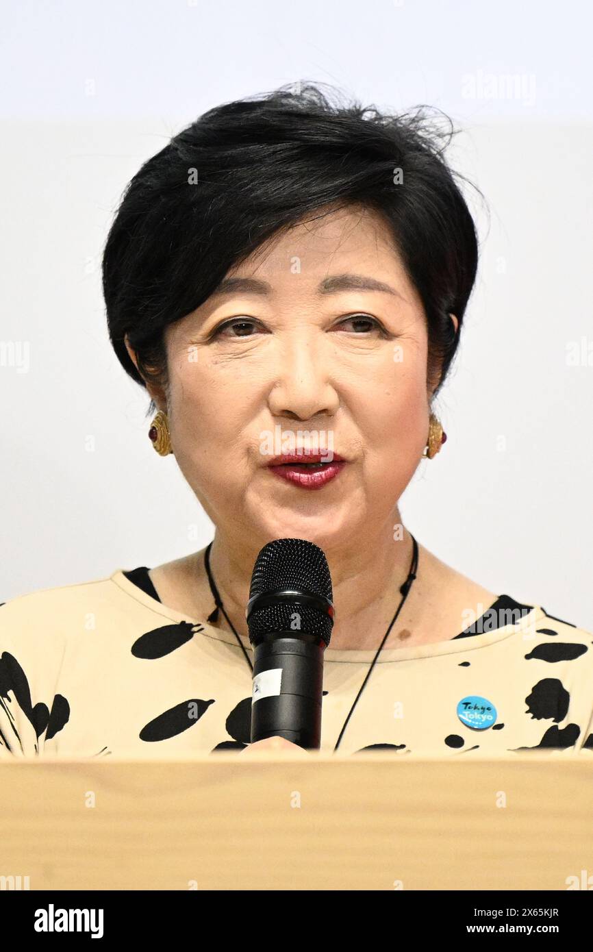 Yuriko Koike, MAY 13, 2024 - Athletics : Press conference of ...