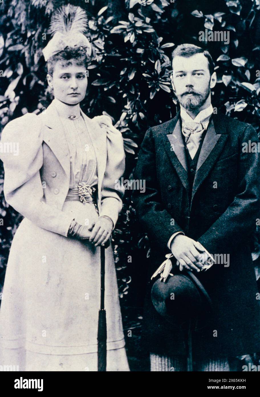 Tzar Nicholas II of Russia and the Tzarina Alexandra, 1894 Stock Photo ...