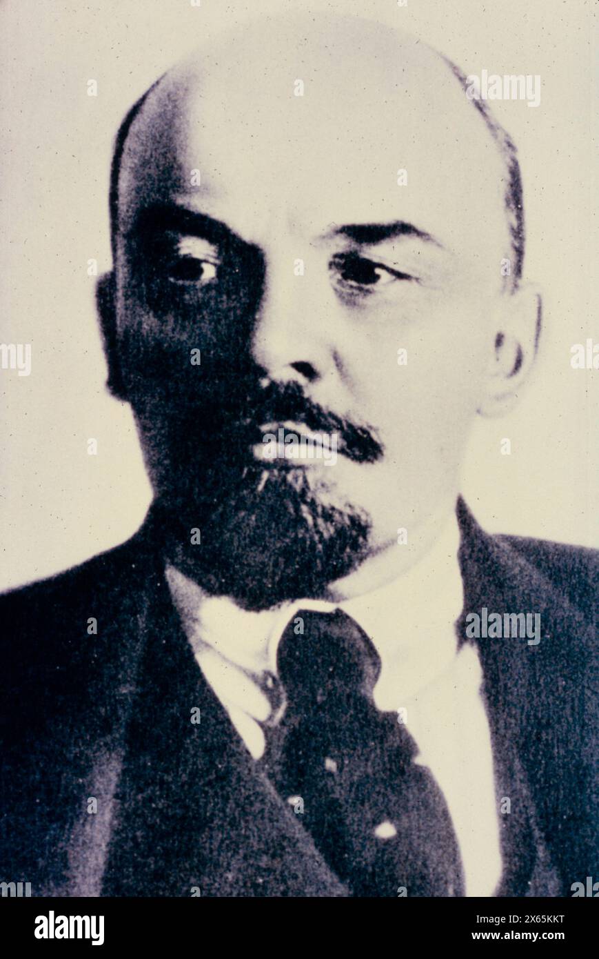 Vladimir Ilych Ulyanov aka Lenin, Marxist theoretician and Russian ...