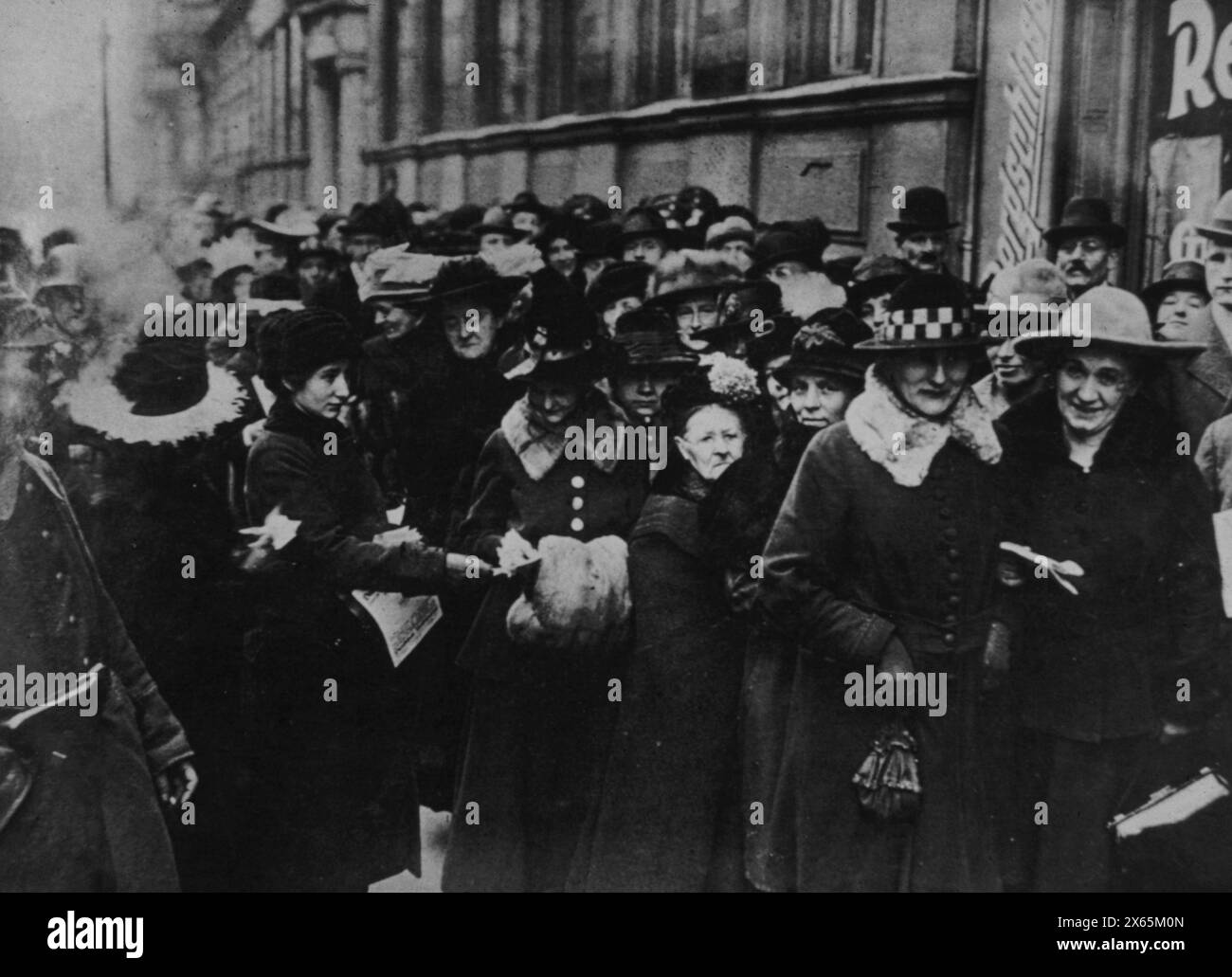 German women queuing to vote for the first time, Germany, January 1919 ...