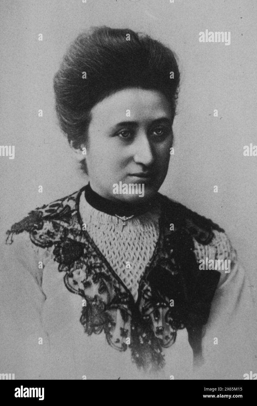 Portrait of German revolutionary socialist Rosa Luxembourg, Germany ...