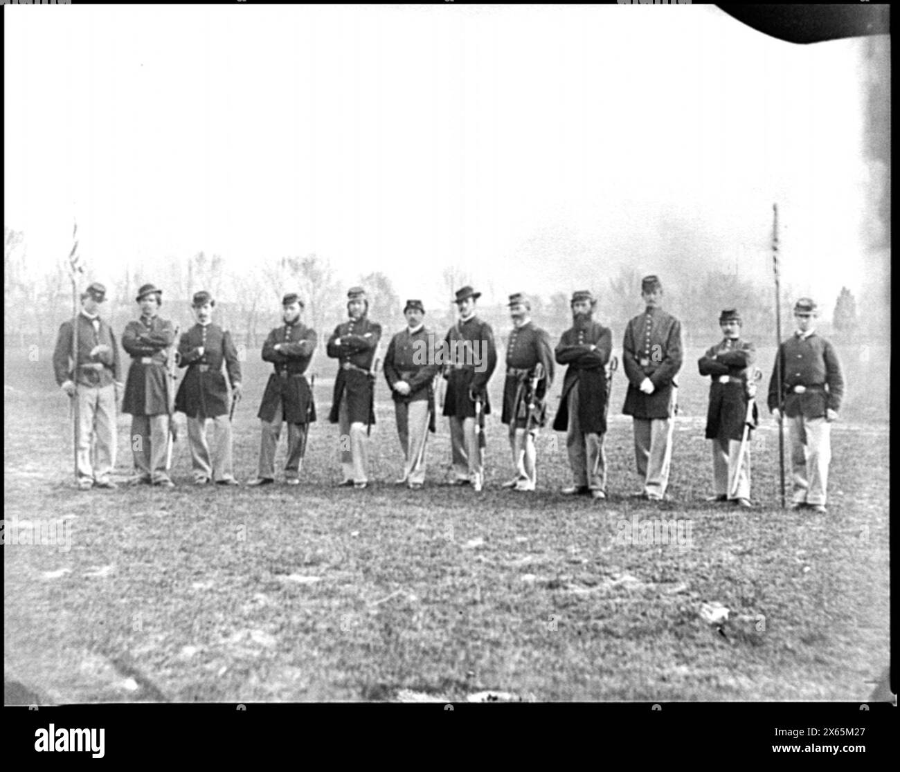 Washington, D.C. Officers of the U.S. Treasury Battalion; uncompleted ...