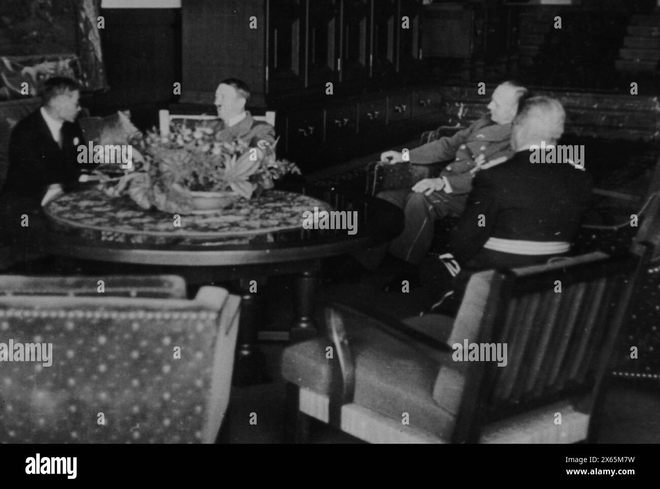 German dictator Adolph Hitler confers with Japanese Ambassador Togo at ...