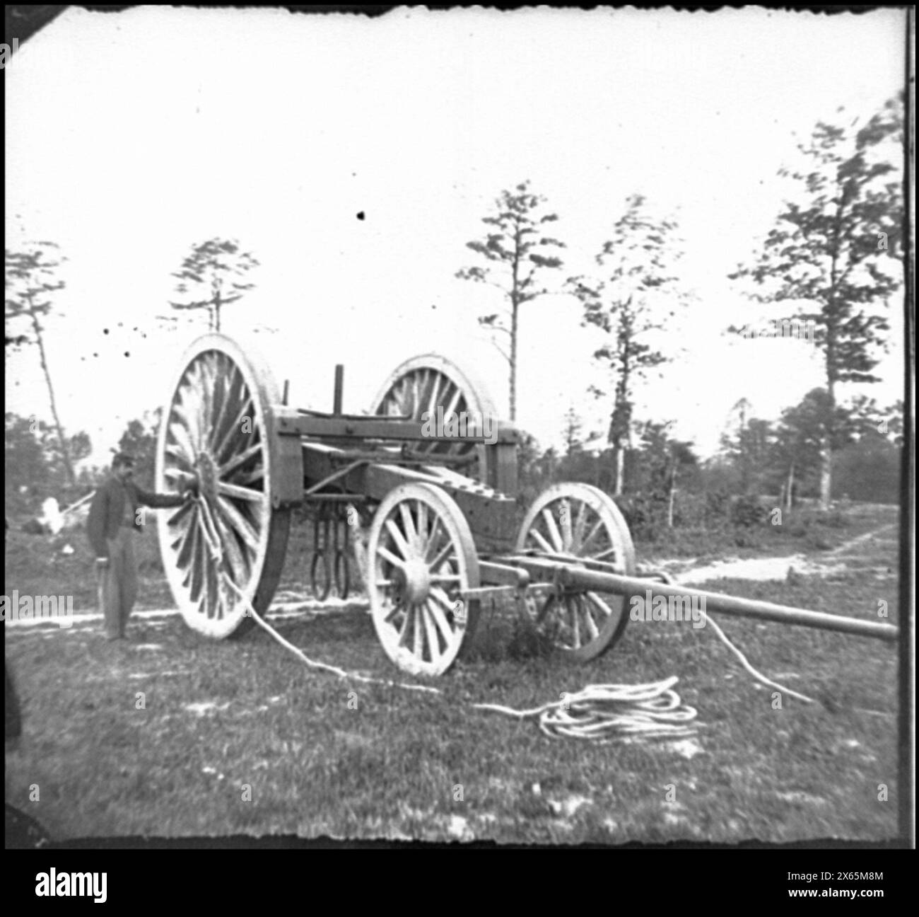 Dutch Gap, Va., vicinity. Sling for transporting big guns, Civil War ...