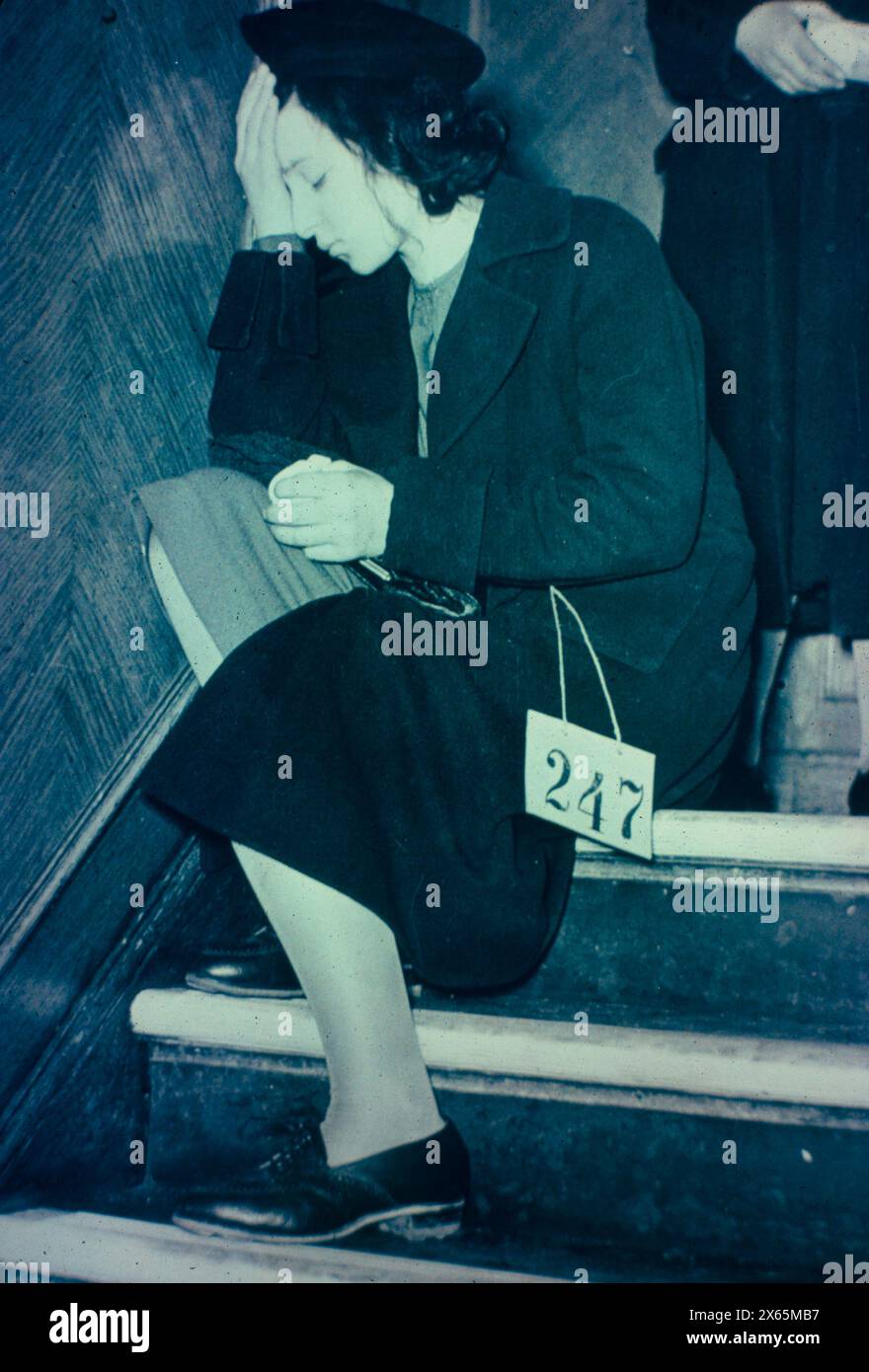 Young Jewish woman fled from Vienna to England, 1938 Stock Photo - Alamy