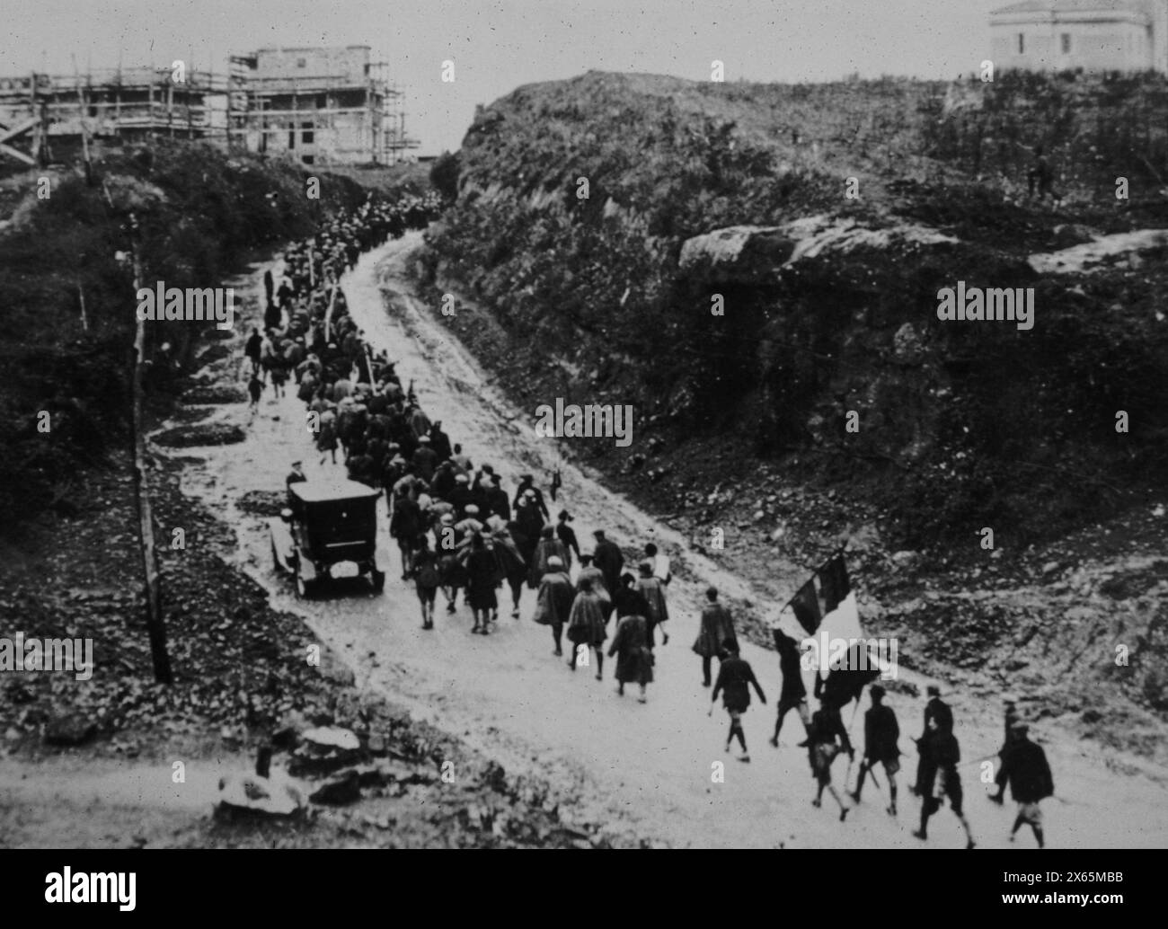 Italian dictator Benito Mussolini's March on Rome, Italy 1922 Stock ...