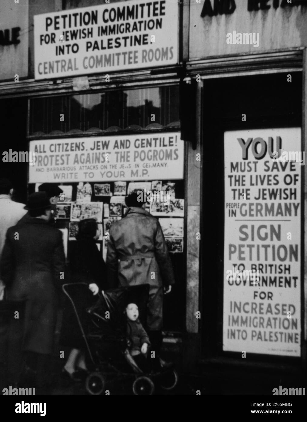 British Jews petitioning the government to open Palestine to Jewish ...