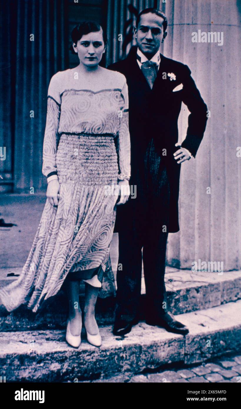 Italian count Galeazzo Ciano, Foreign Minister, and his wife Edda ...