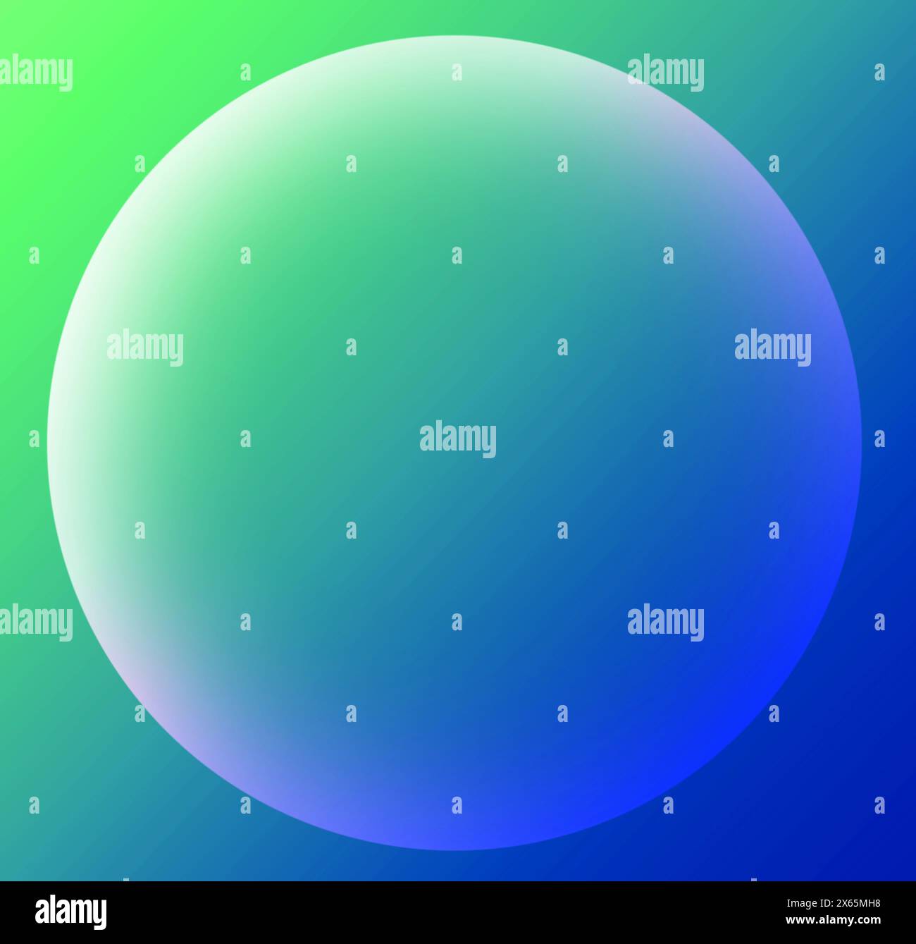 Gradient Royal Blue and Lime Green Frame with 3D Sphere Shaped Copy ...