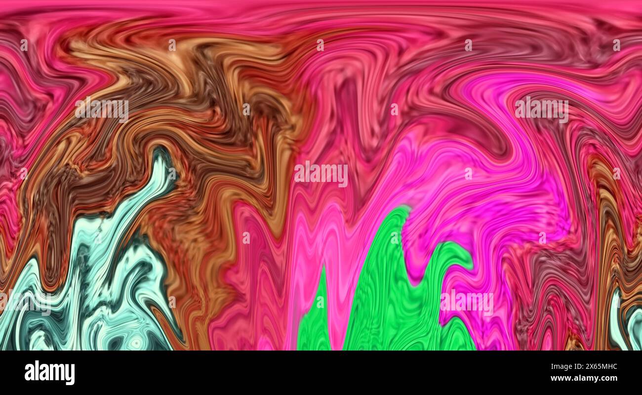 Illustration of vivid multi-color flowing oil paints texture for ...