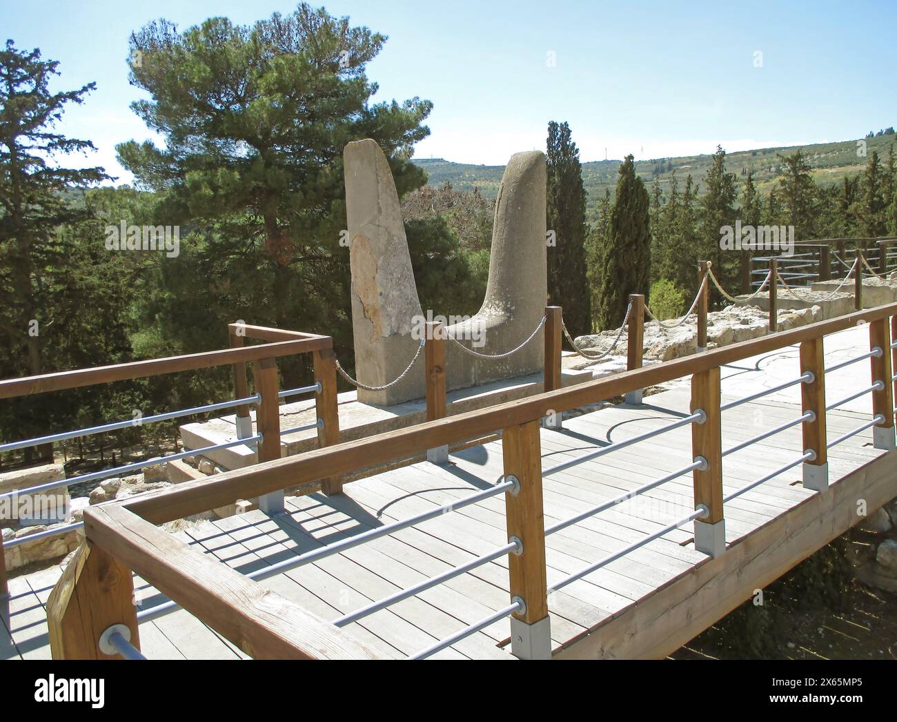 Horns of Consecration, a Minoan Symbol at The South Entrance of ...