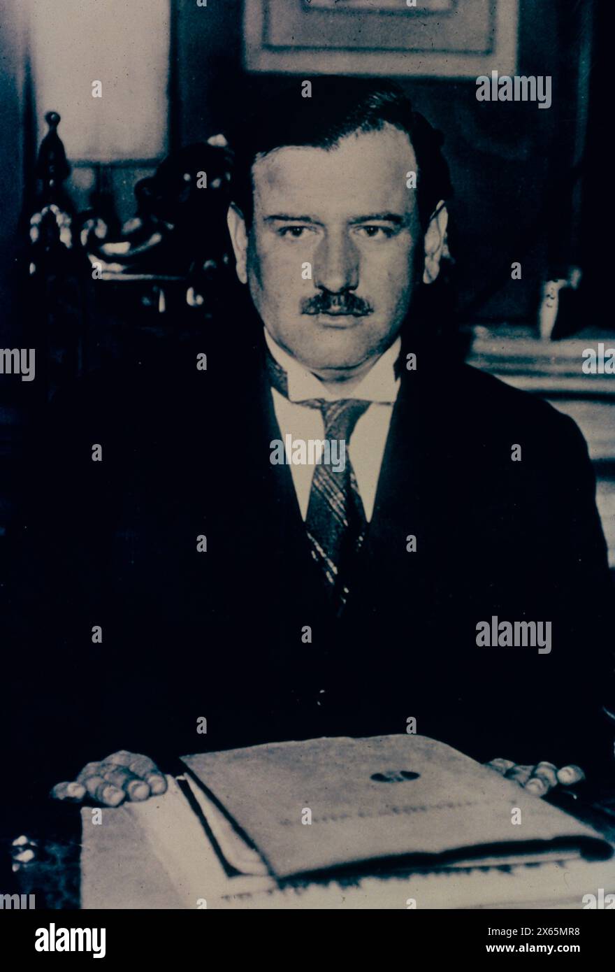 Portrait of French politician and Premier Edouard Daladier, 1933 Stock ...
