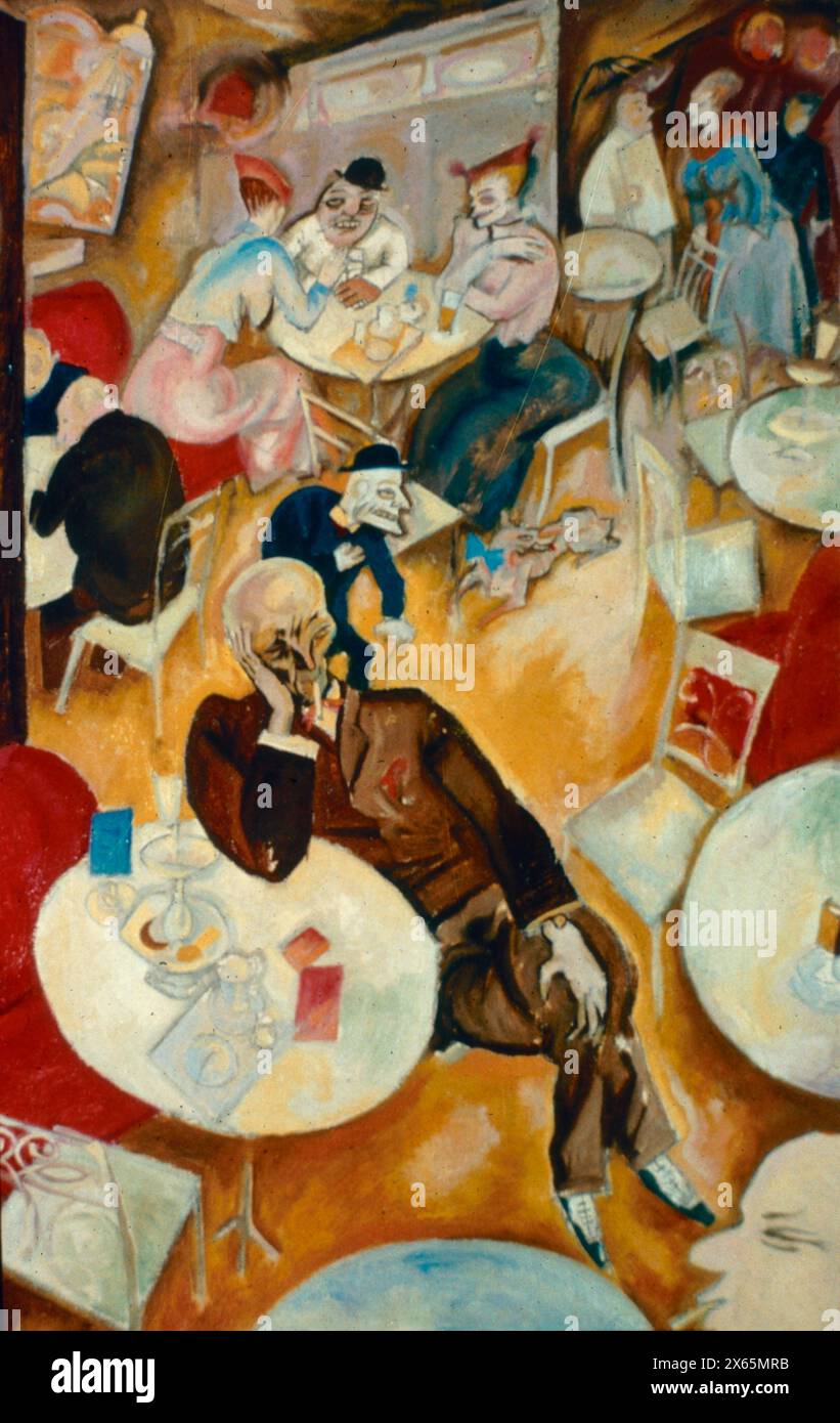 Café, painting by German artist George Grosz, 1915 Stock Photo - Alamy