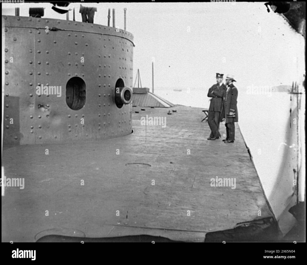 James River, Va. Deck and turret of U.S.S. Monitor, Civil War ...