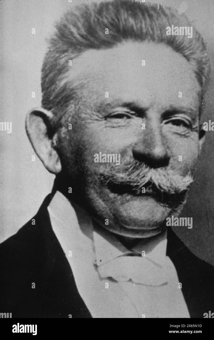 German politician and leader of the Nationalist Party Alfred Hugenberg ...