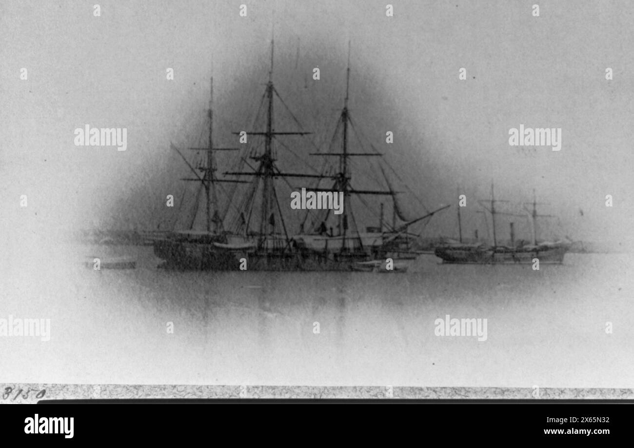 U.S. Frigate Portsmouth off New Orleans, La., Civil War Photographs ...