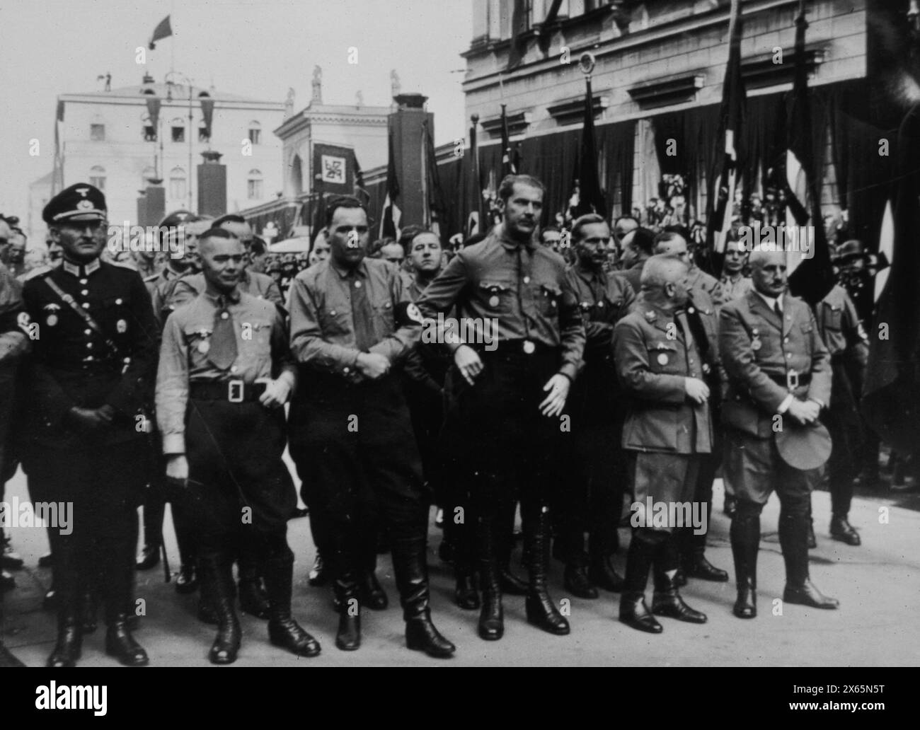 German Nazi celebration of the Munich Putsch, Berlin Germany 1933 Stock ...