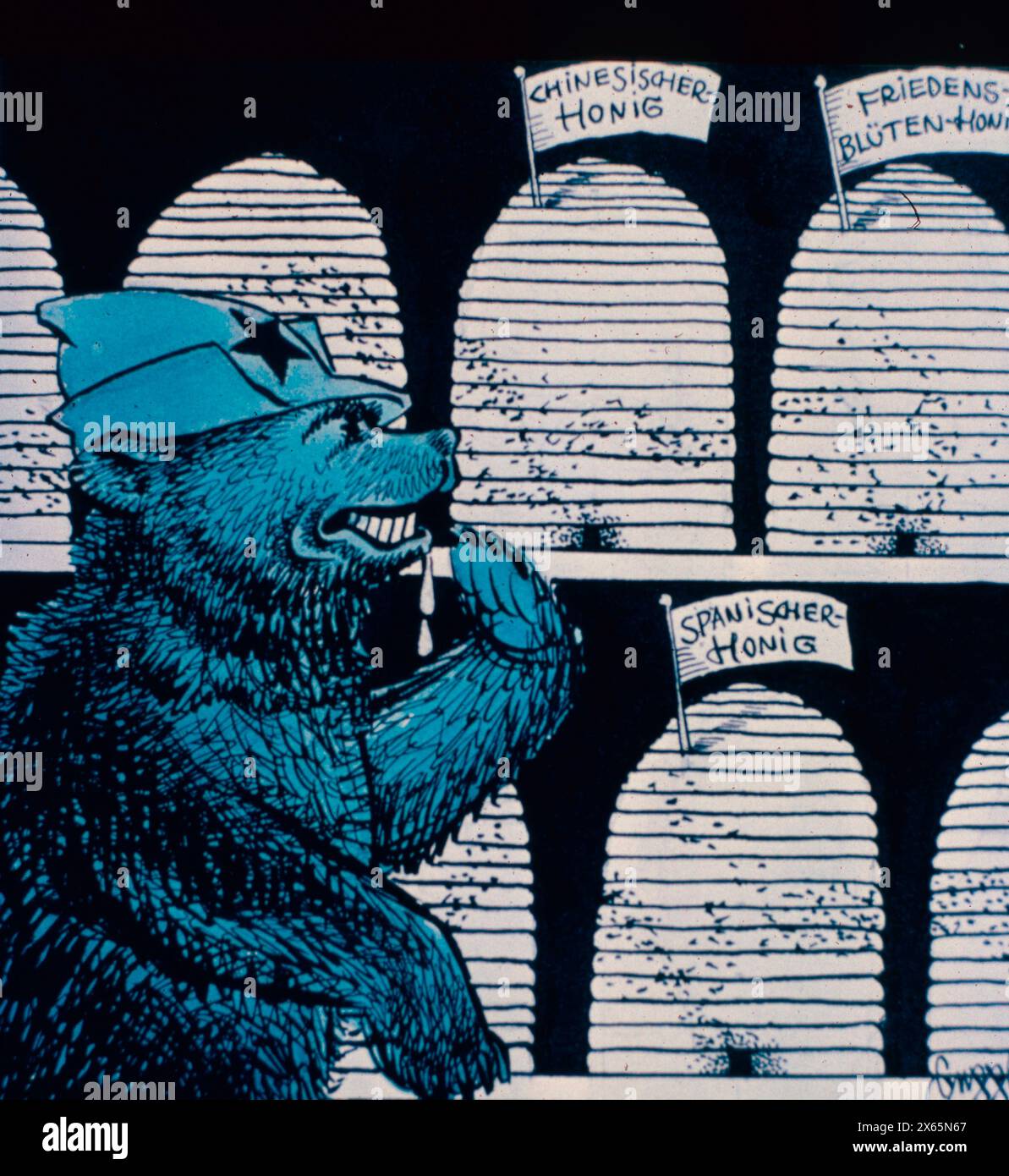 German anti-Soviet cartoon by German artist Seppla (Josef Plank ...